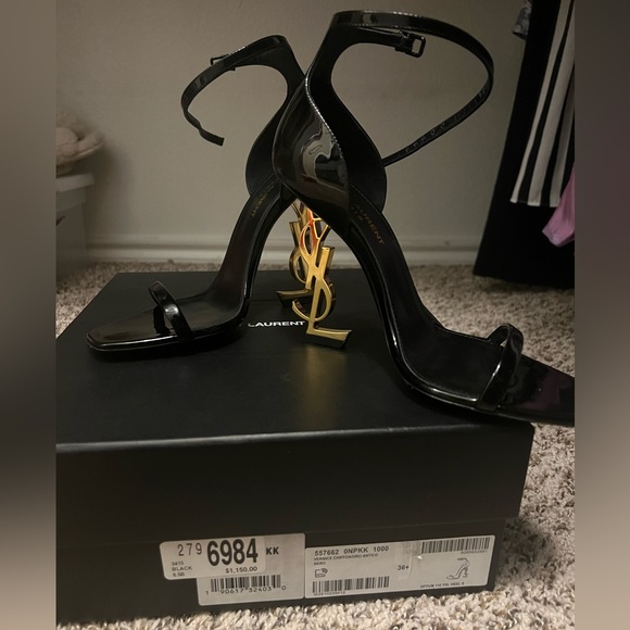 Yves Saint Laurent | Shoes | Ysl Opyum Sandals In Patent Leather | Poshmark